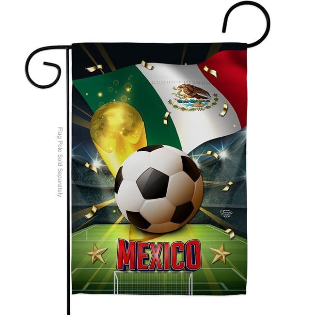 13 x 18.5 in. World Cup Mexico Sports Soccer Double-Sided Vertical ...