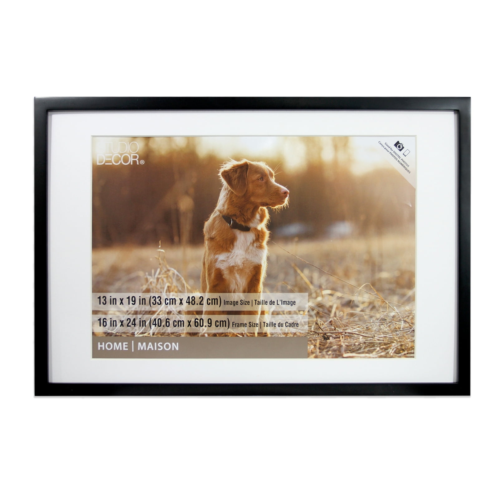 13" x 19" Black Home Tyler Frame by Studio Décor - Includes Pre ...