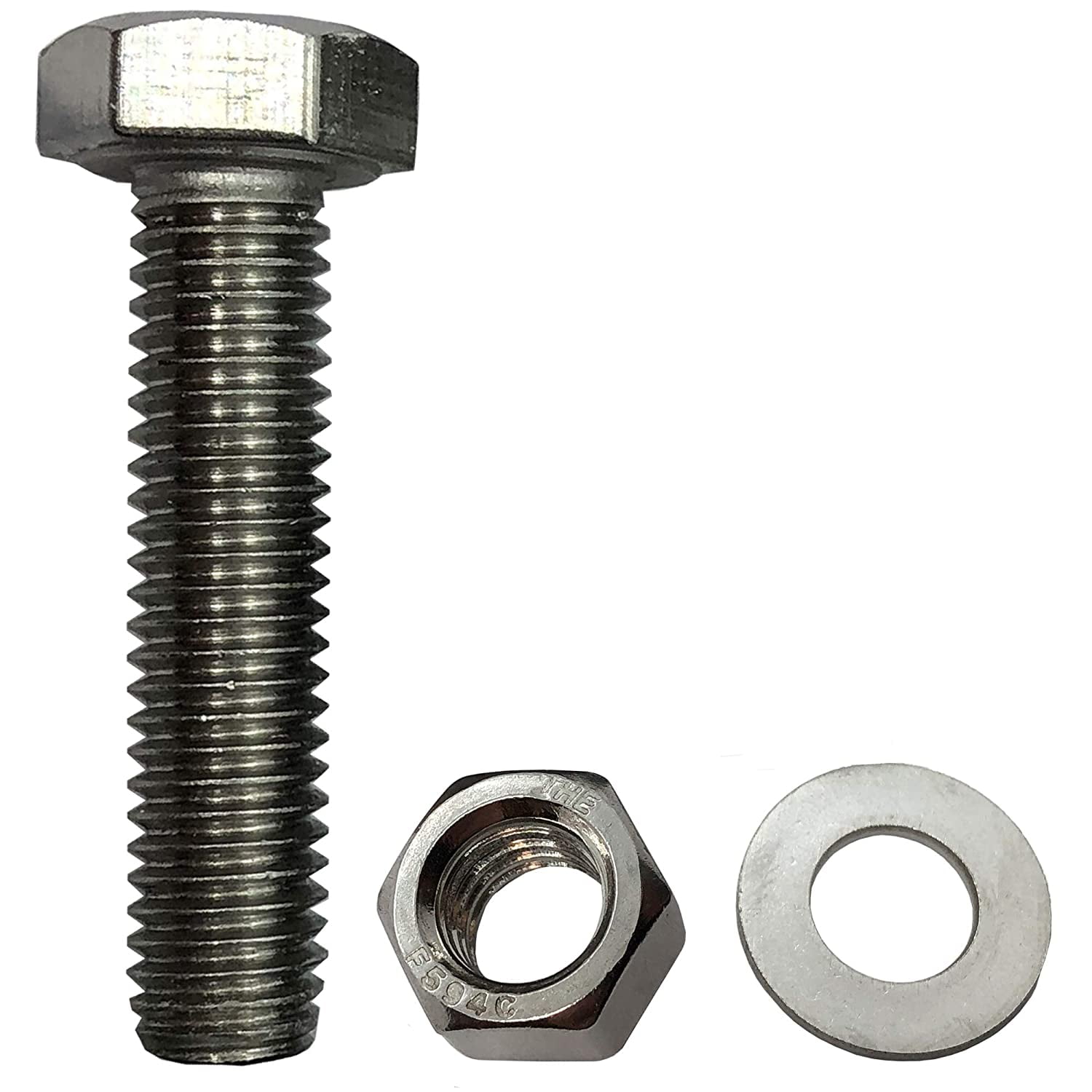 - 13 x 2" - 304-STAINLESS Steel Bolts, Nuts & WASHERS - 18-8 HEX Head ...