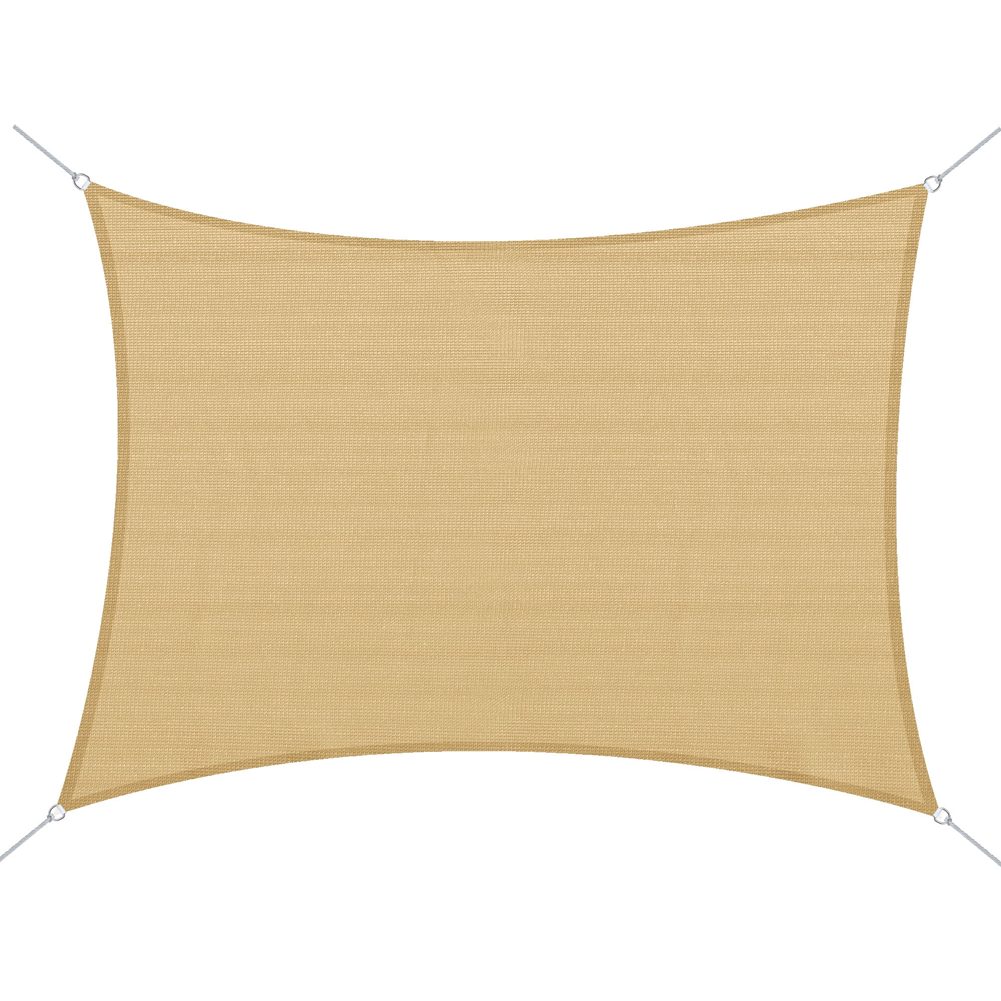 13' x 20' Rectangle Sun Shade Sail Canopy Outdoor Shade Sail Cloth for ...