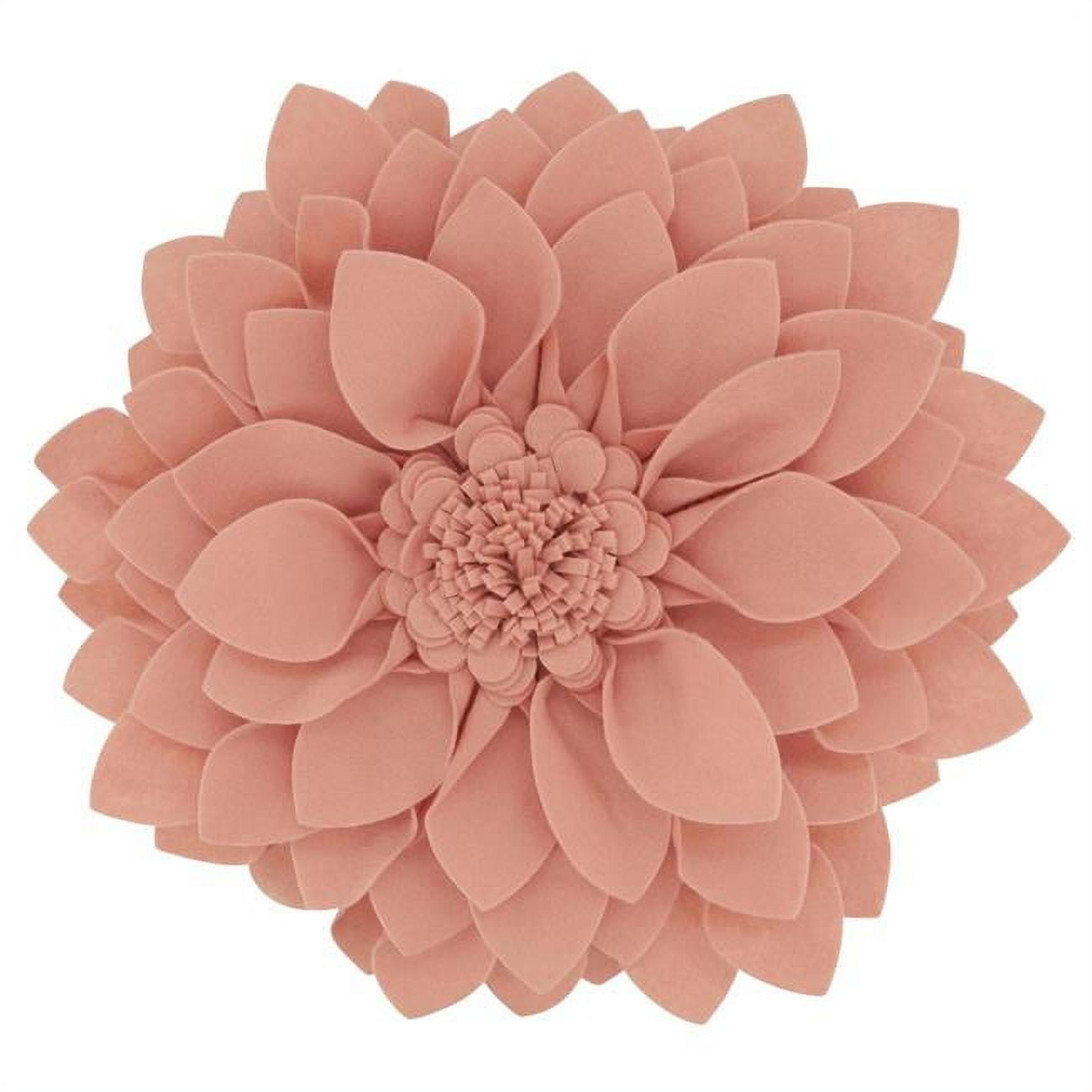 13 x 3 x 13 in. Flower Shaped Felt Throw Pillow, Rose - Walmart.com