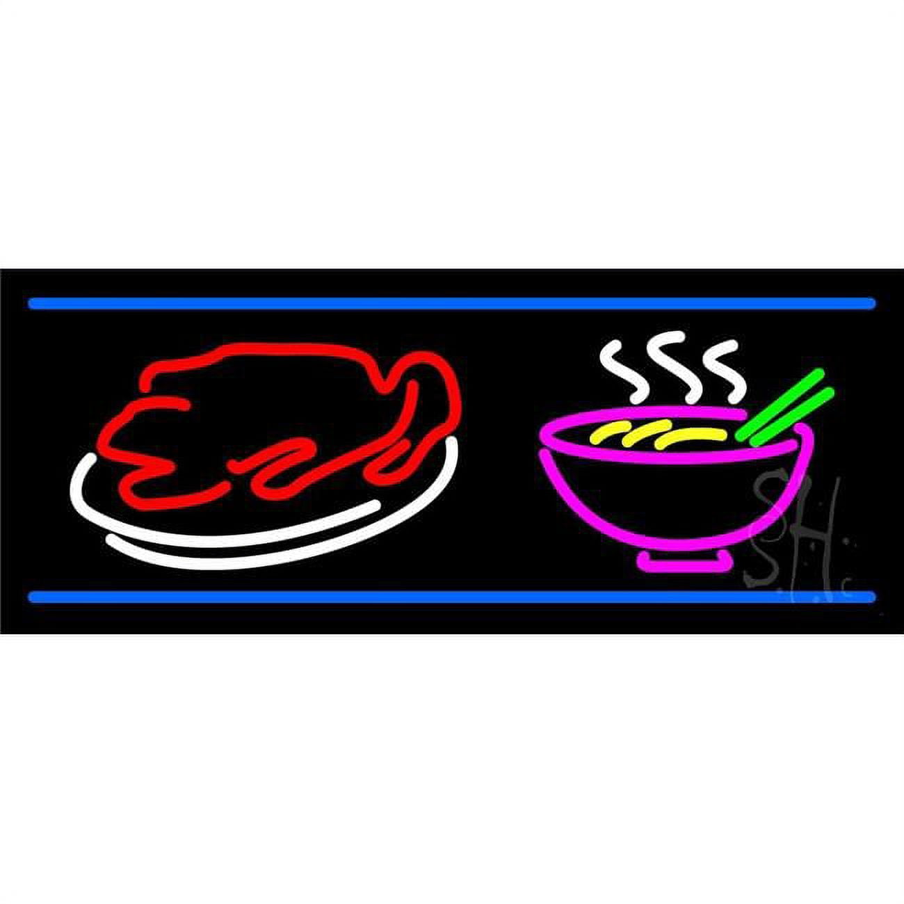 13 x 32 in. Food Restaurant Logo Neon Sign - Multi Color - Walmart.com