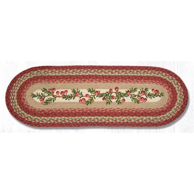 13 x 36 in. Cranberries Oval Patch Runner - Walmart.com