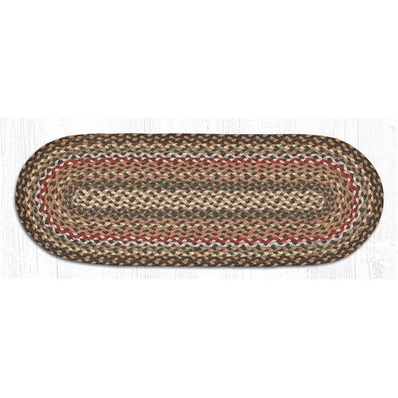 13 x 36 in. Jute Oval Table Runner - Fir & Ivory - Walmart.com