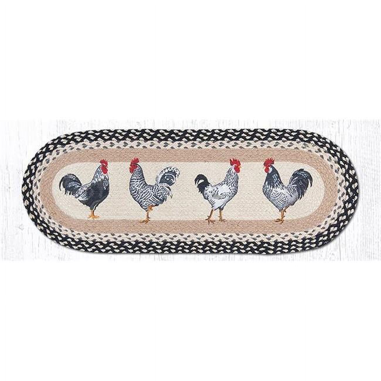 13 x 36 in. Roosters Oval Patch Runner - Walmart.com