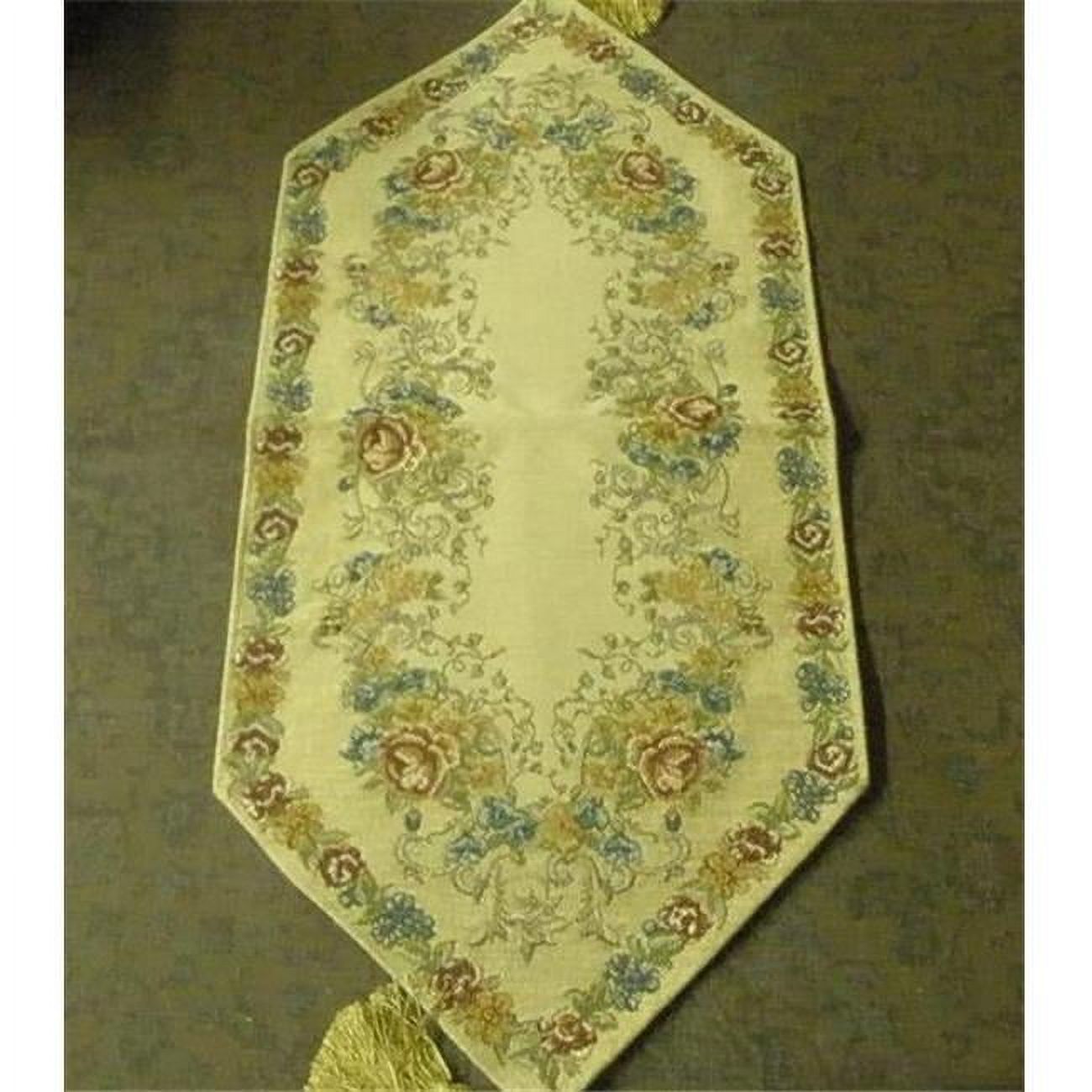 13 x 54 in. Begium Table Runner Carnian, Beige - Walmart.com