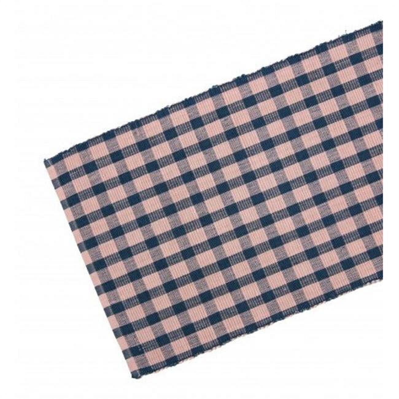 13 x 54 in. Ribbed Table Runner, Green Check - Walmart.com