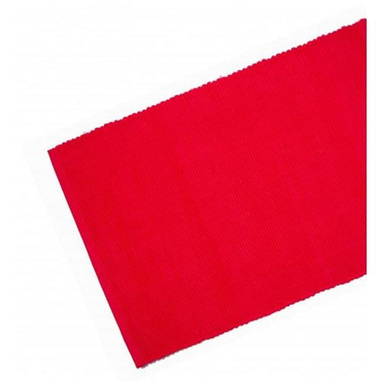 13 x 54 in. Ribbed Table Runner, Red - Walmart.com