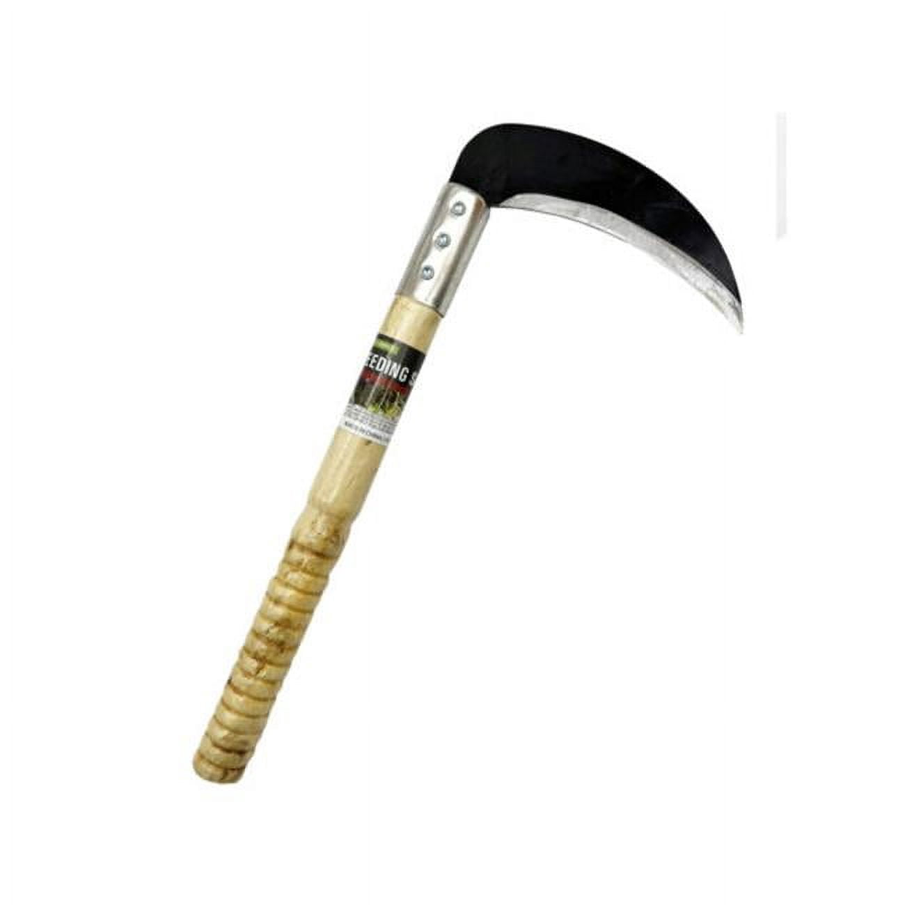13 x 6 in. Wide Blade Weeding Sickle with Wood Handle - Pack of 12 ...