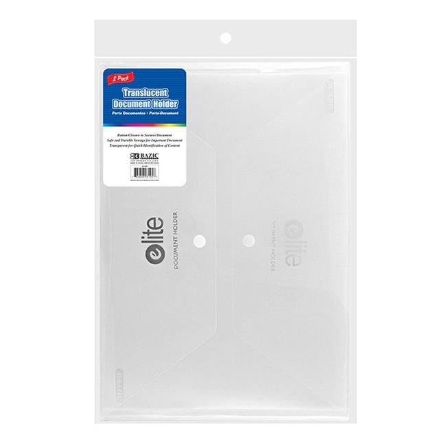 13 x 9.3 in. Elite Letter Size Clear Document Holders, 2 per Pack ...