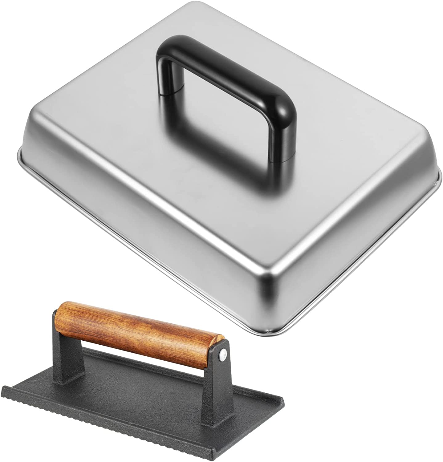 13 x 9 Inch Rectangular Basting Cover and Grill Press Kit for ...