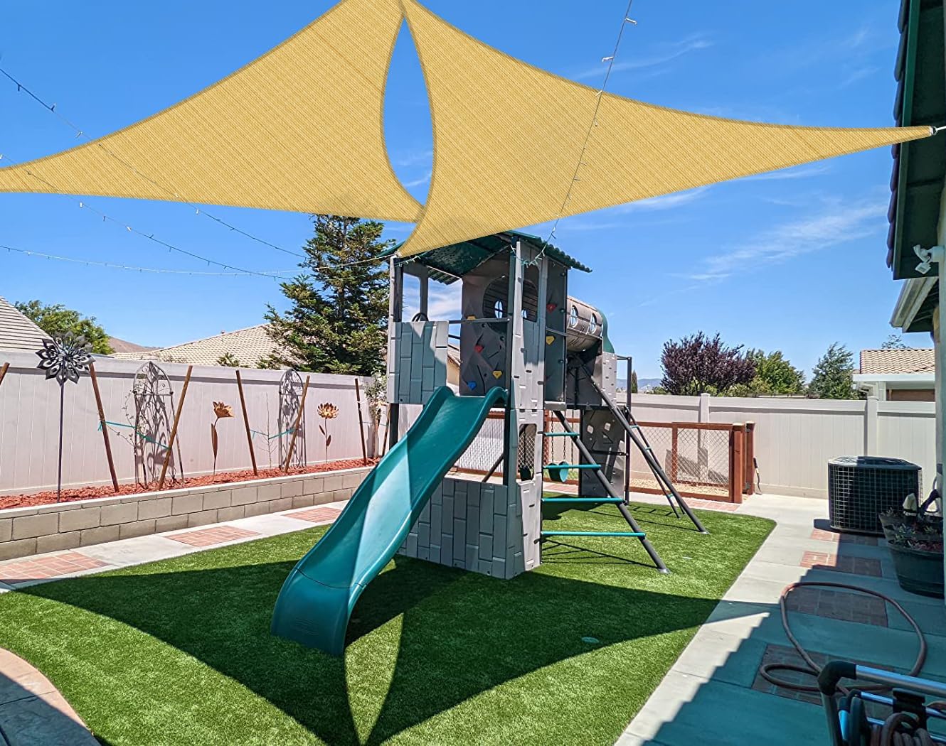 **13'x21'x25' sun shade sail right triangle canopy sunshine block heavy ...