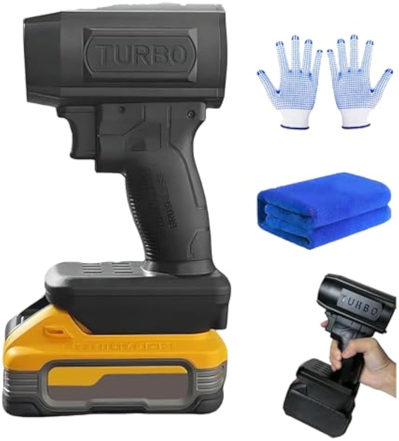 130,000 RPM, 200 Mph, Portable Handheld Turbo Blowers, for Car, Patio ...