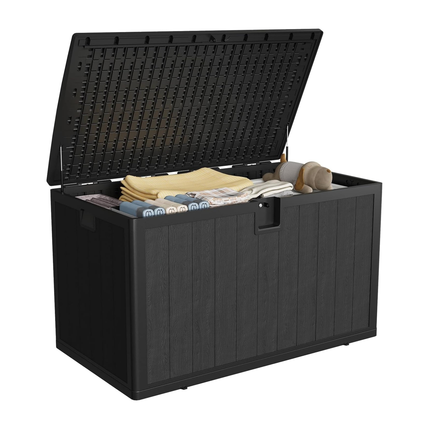 130 Gallon Outdoor Storage Box, Lockable Outside Storage Boxes ...