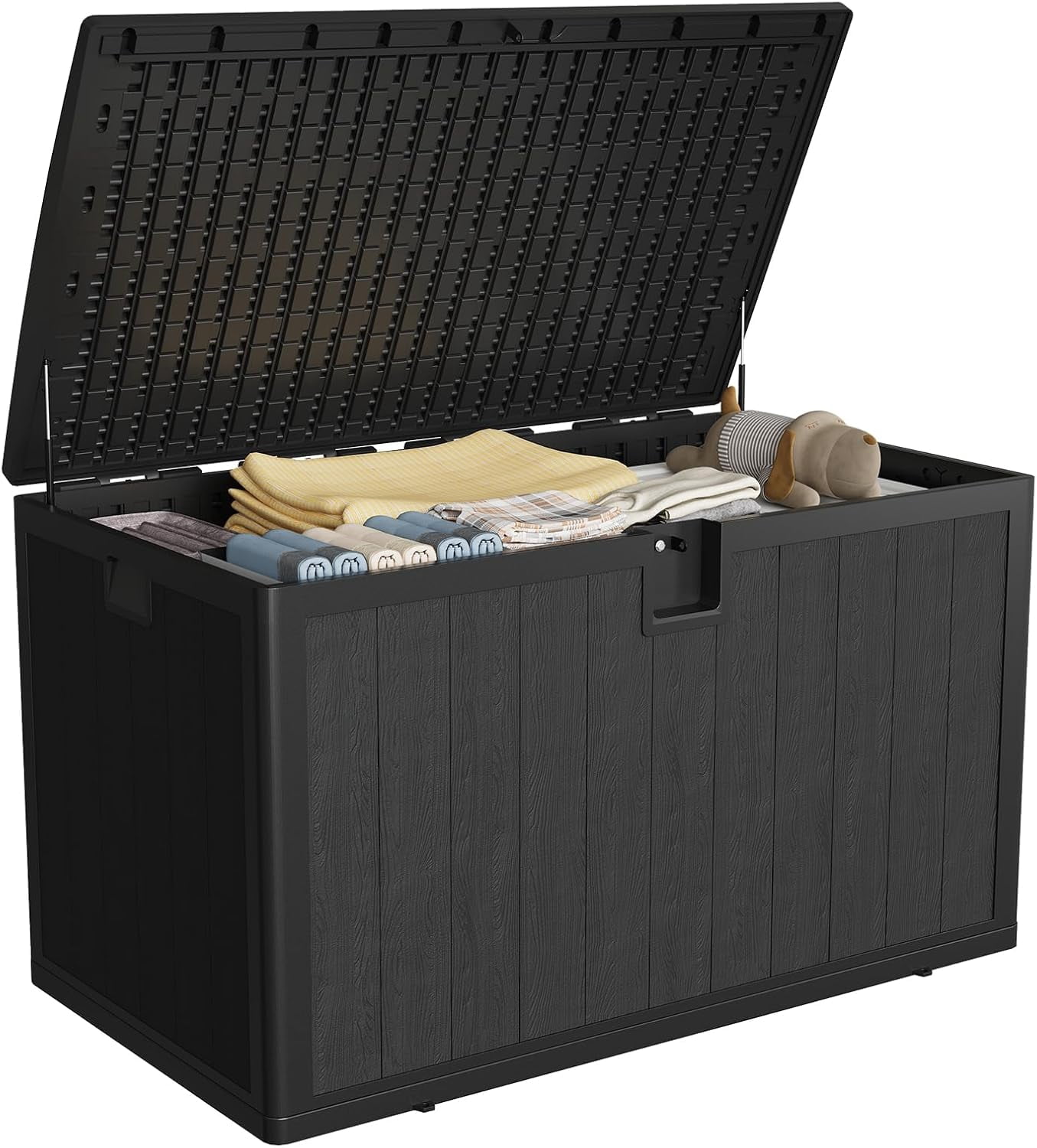 130 Gallon Outdoor Waterproof Storage Box Lockable Outdoor Storage ...