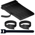 130 PCS Reusable Cable Ties 6 Inch Hook & Loop Management Straps ...