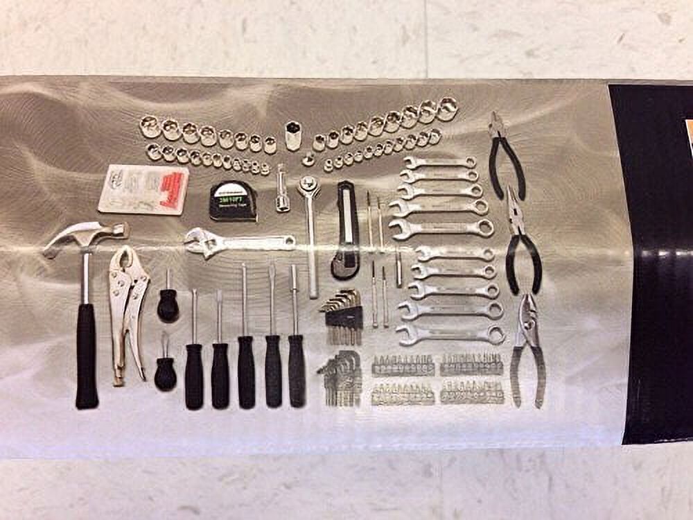 130 Pc Tool Set & Case DIY Auto Home Repair Kit SAE Metric Texas Tool ...