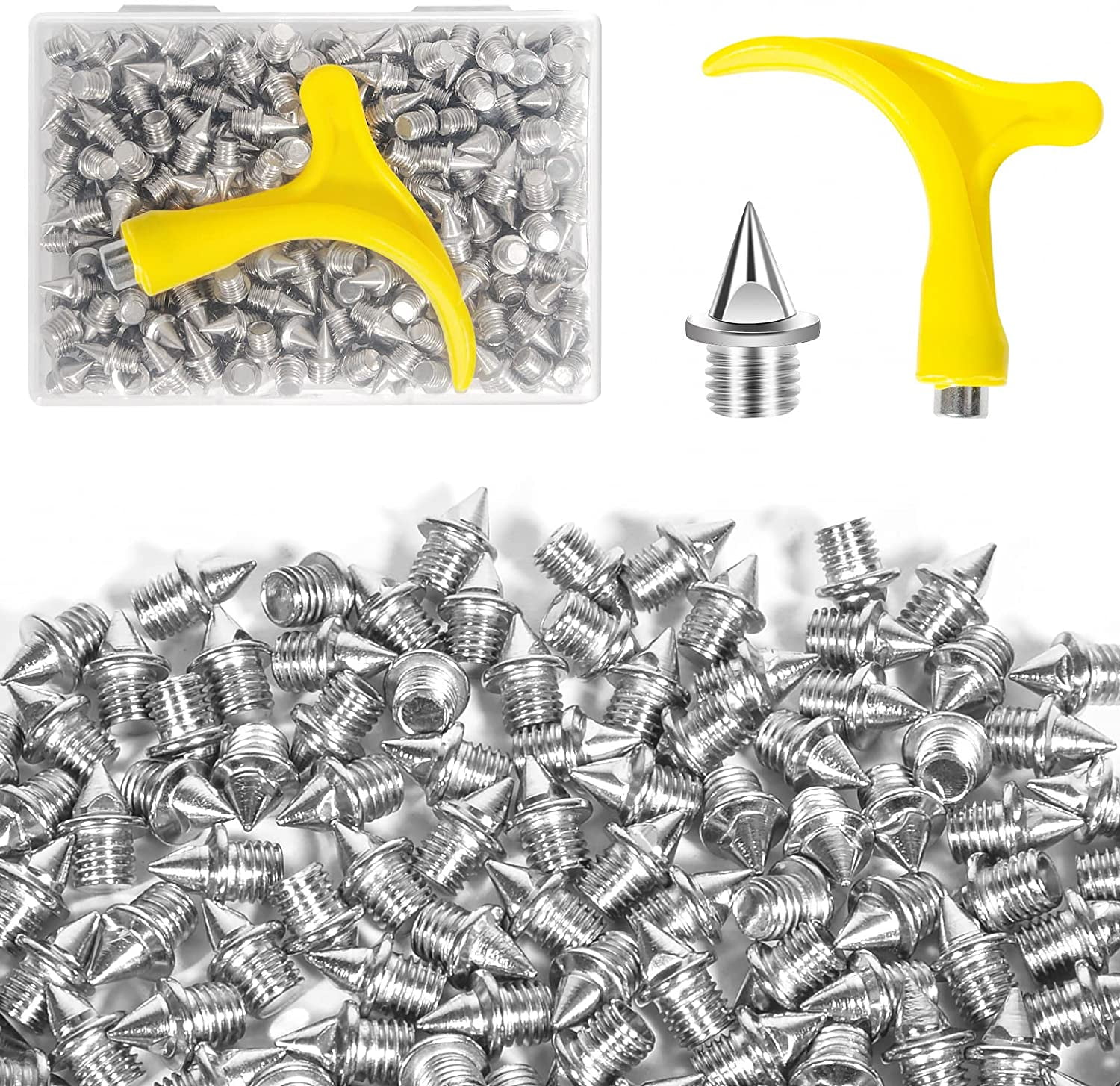 130 Pcs 3/16 Inch Stainless Steel Spikes with 1 PC Spike Wrench for ...