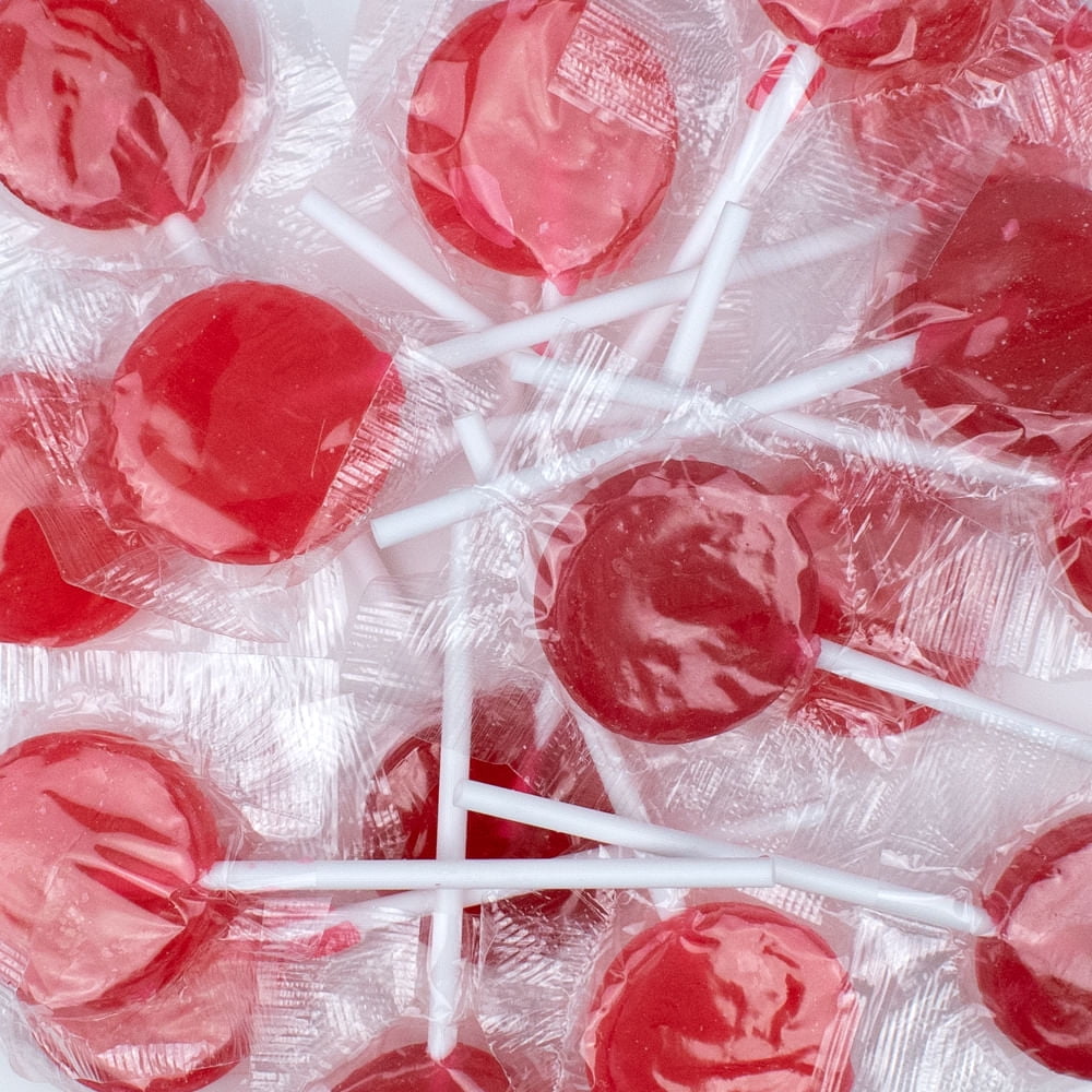 Just Candy Red Flat Lollipops - Walmart.com