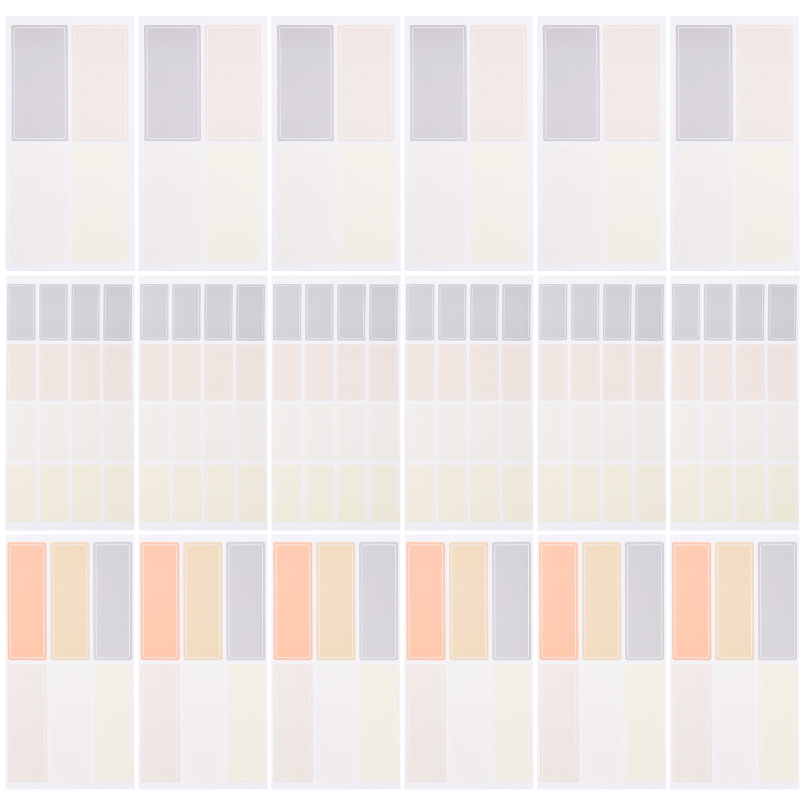 130 Pcs Sticky Notes Blank Name Sticker Tabs Small Colorful Aesthetic ...