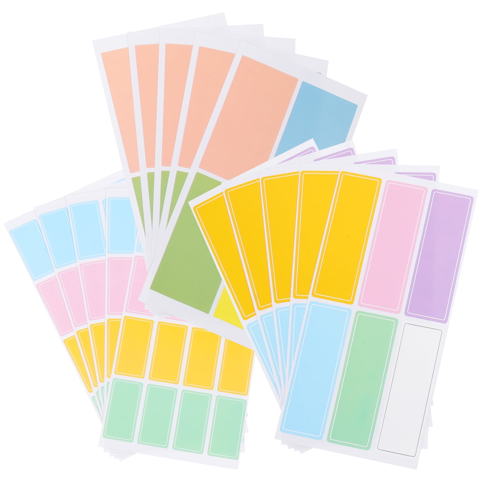 130 Pcs Sticky Notes Date Labels Blank Name Sticker for Bottles Book ...