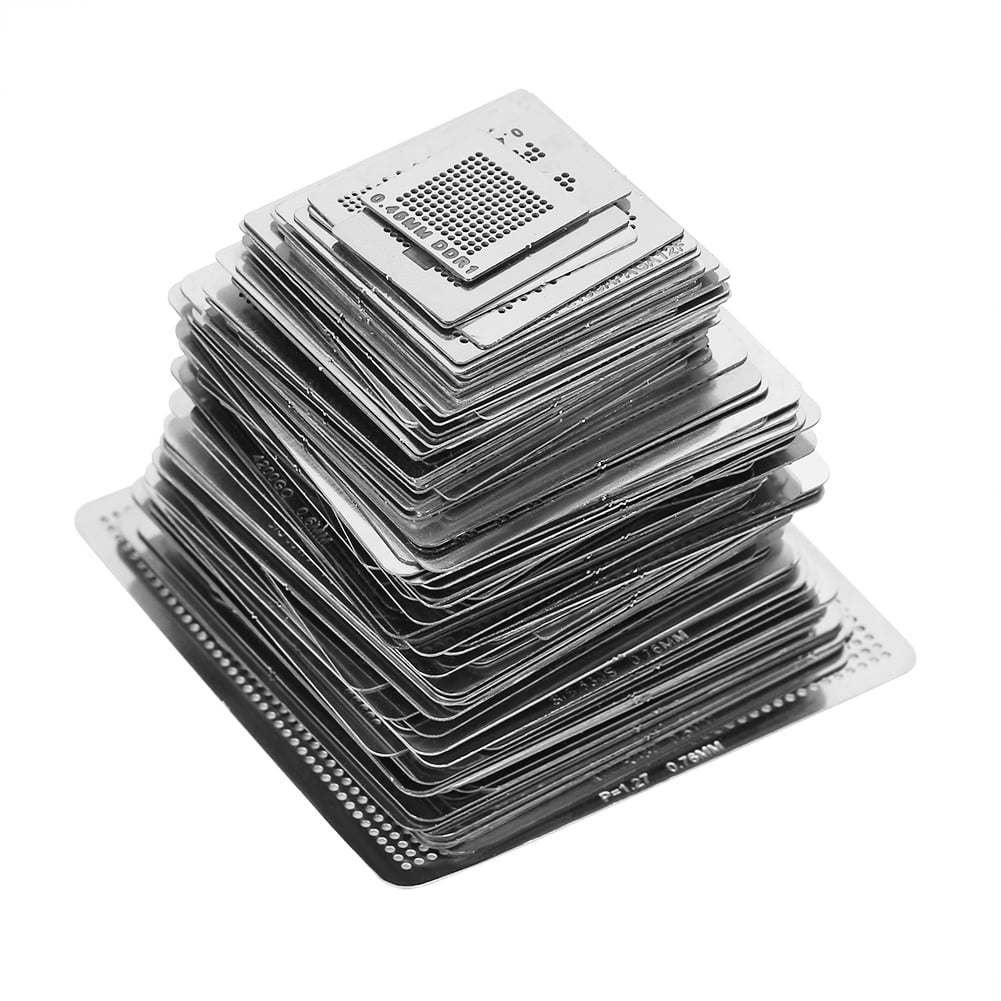 130-Piece BGA Universal Reballing Kit with Steel Stencils for Direct ...
