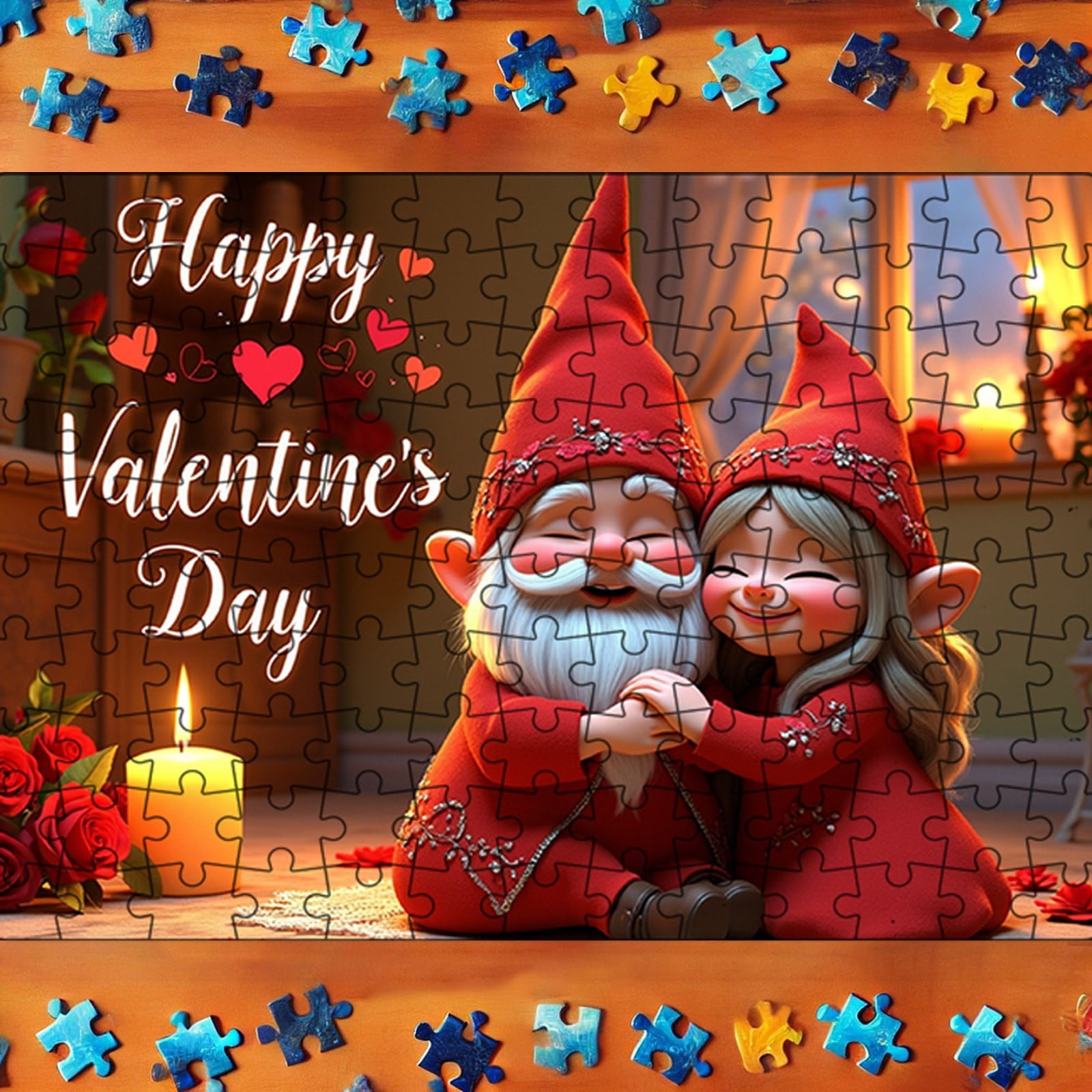 130 Piece Valentine's Day Theme Puzzle Set Valentine's Day Puzzle ...