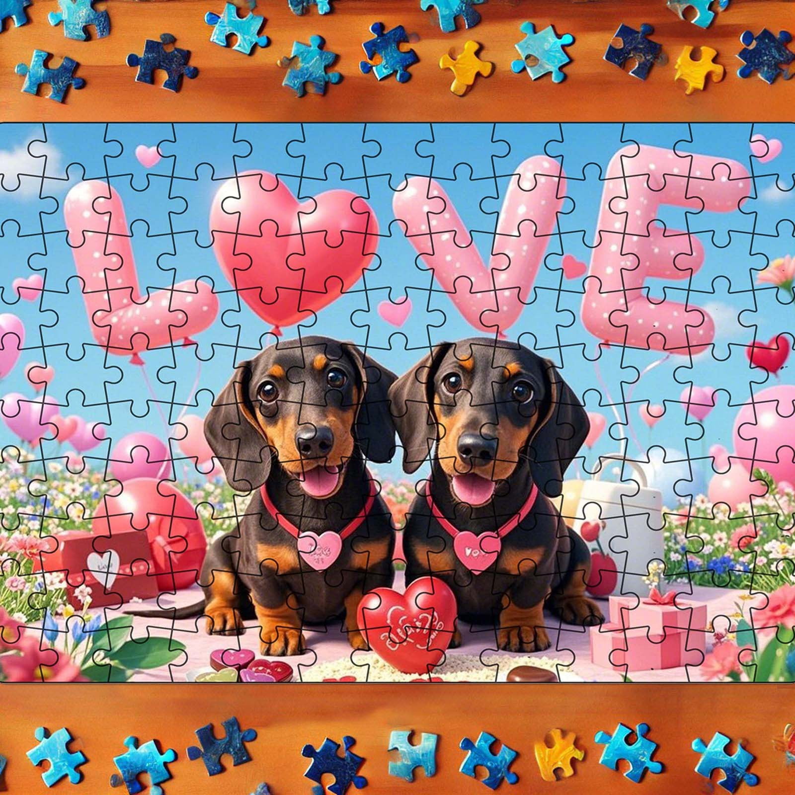 130 Piece Valentine's Day Themed Puzzle Set Valentine's Day Puzzle For ...