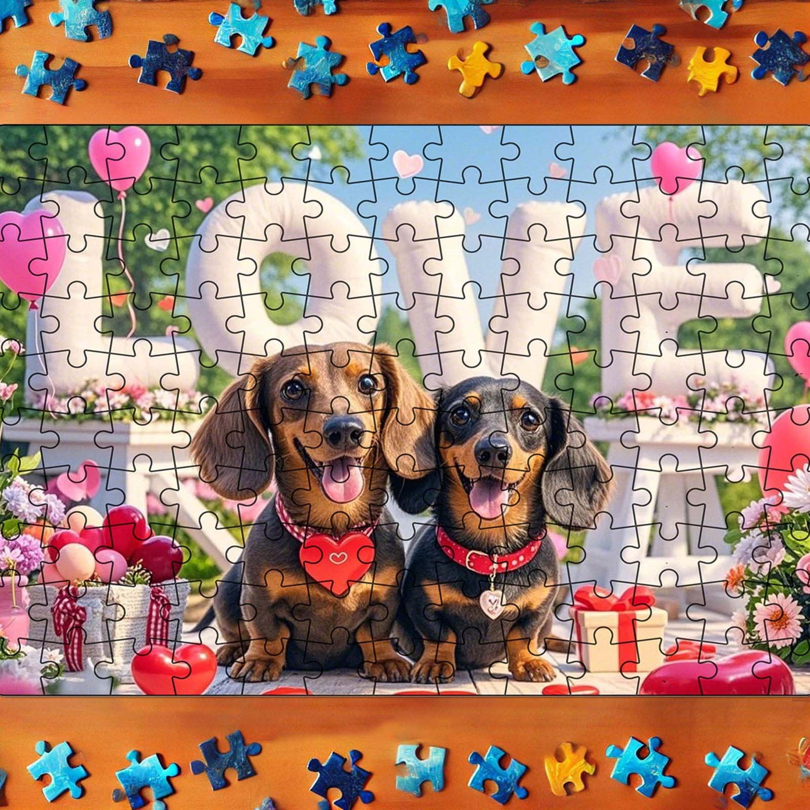 130 Piece Valentine's Day Themed Puzzle Set Valentine's Day Puzzle For ...