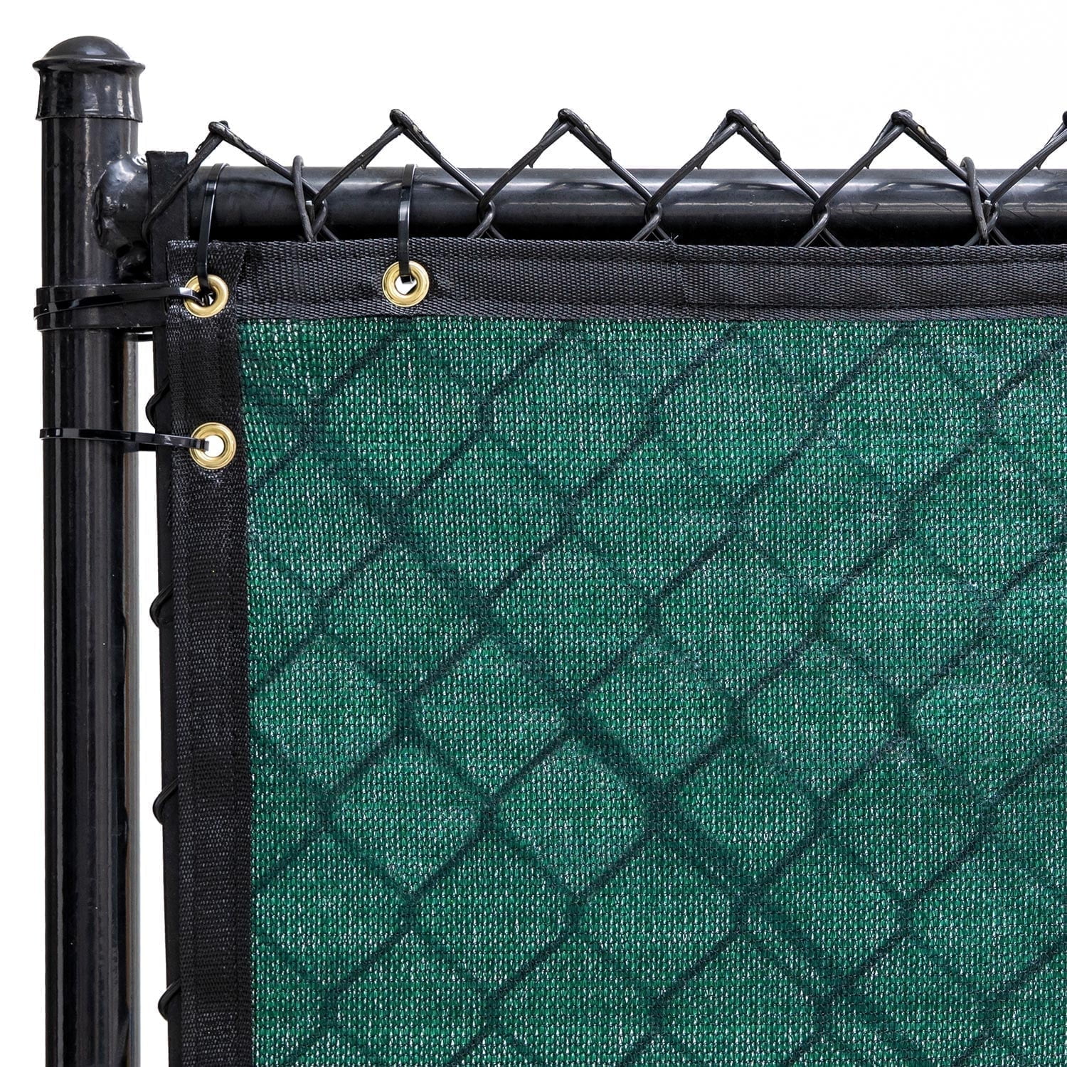 130 Series - Temporary Fence Screen - Green - 6' Tall (5'-8") - 85% ...