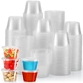 130 Sets 2 oz Plastic Jello Shot Cups with Lids, Airtight Stackable ...