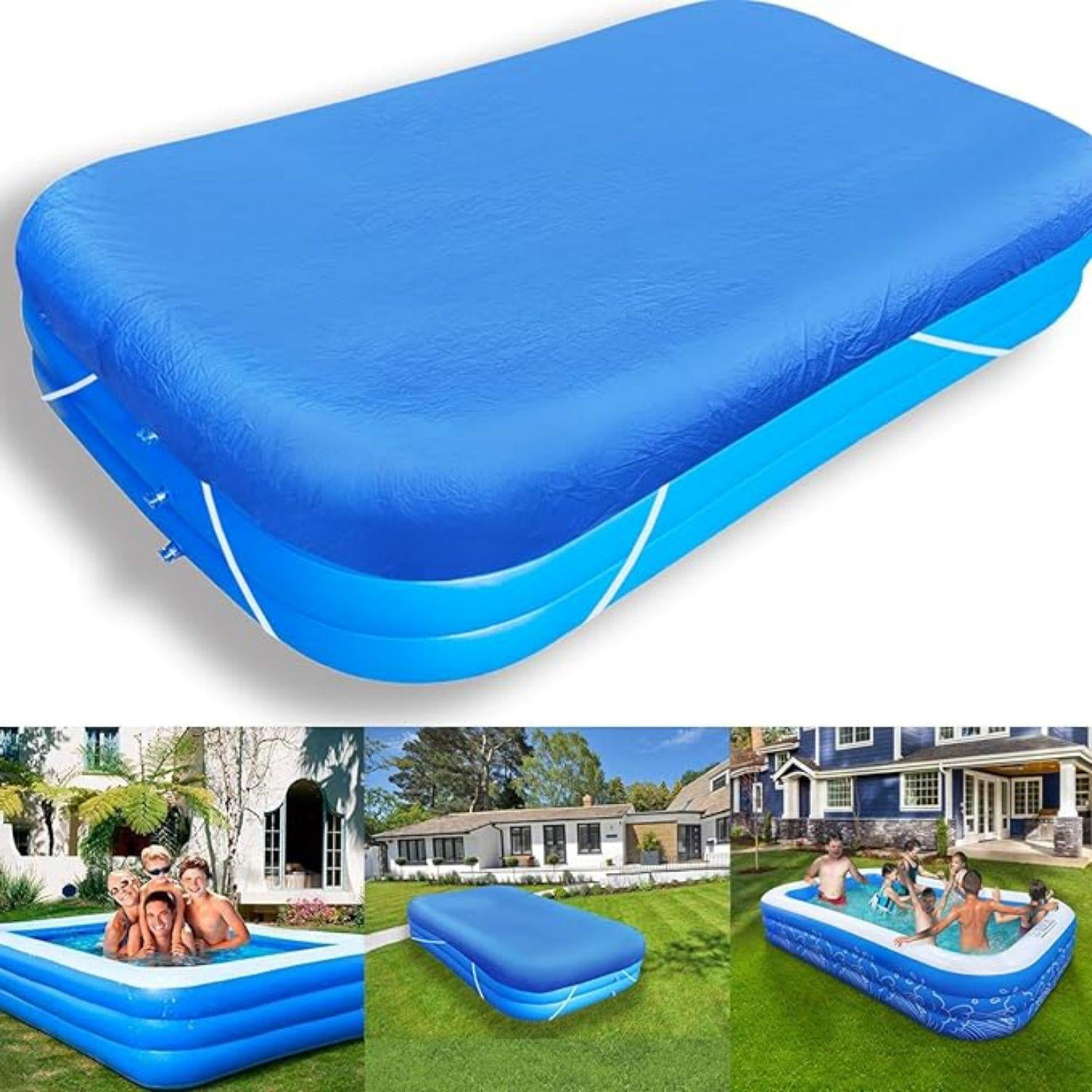 130 X 72 Inflatable Pool Cover Rectangle 11 x 6 ft Pool Cover 11ft ...