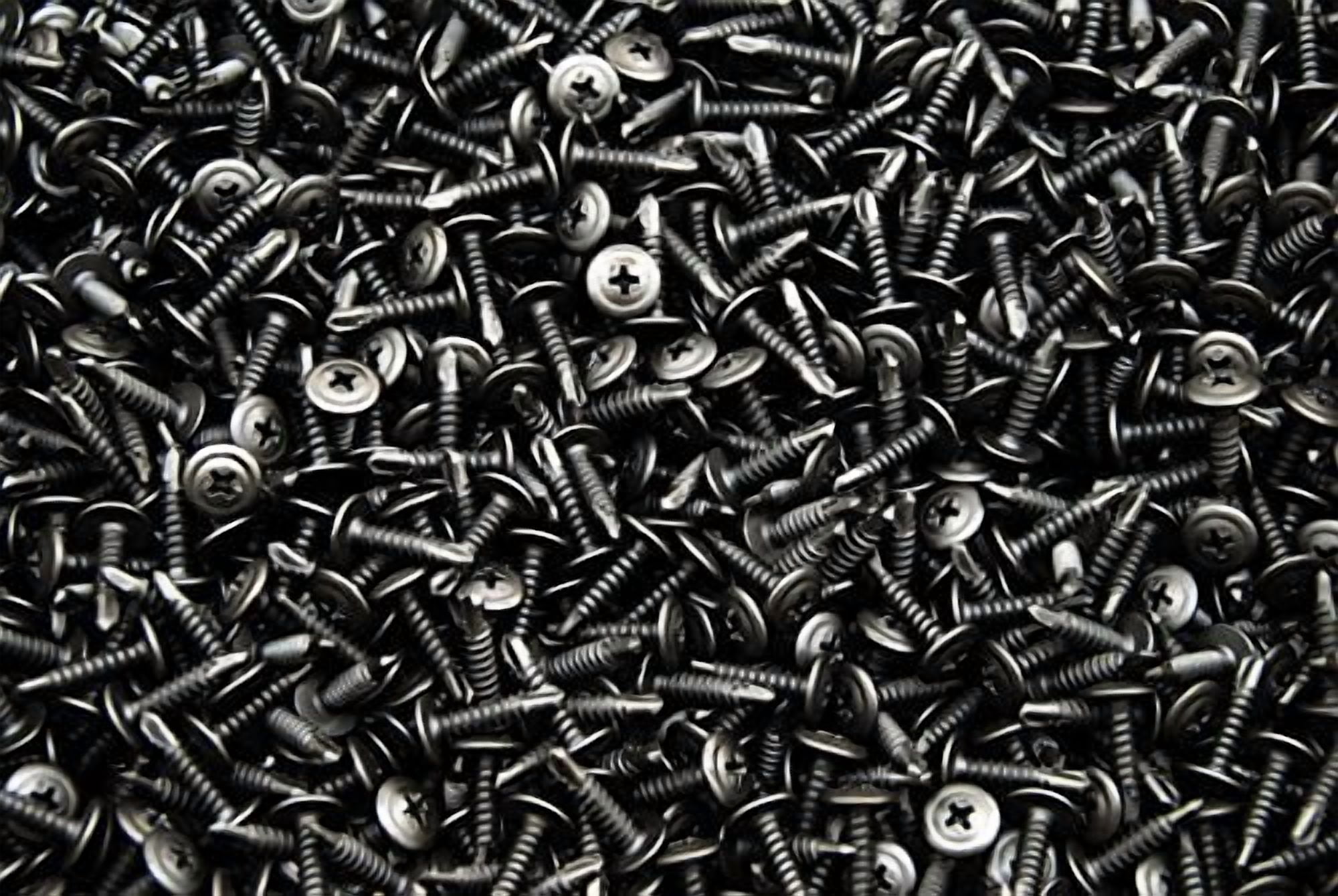 (1300) Plain Black Phillips Mod Truss Head #8 x 3/4 Self-Drilling Lath ...