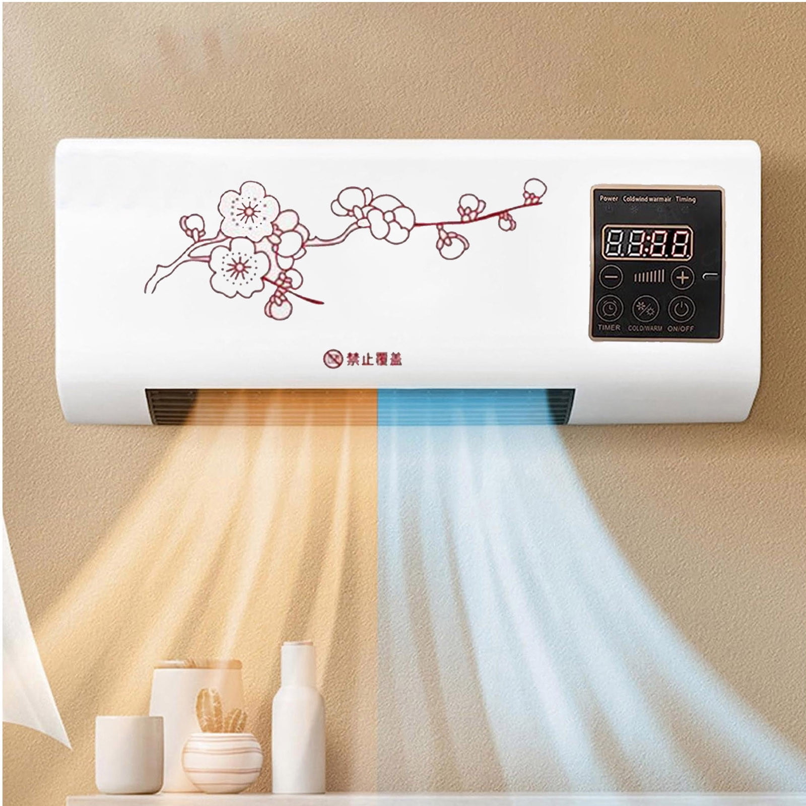 13000 btu Wall Mounted Air Conditioner with Heat Function,115V,Wall AC ...