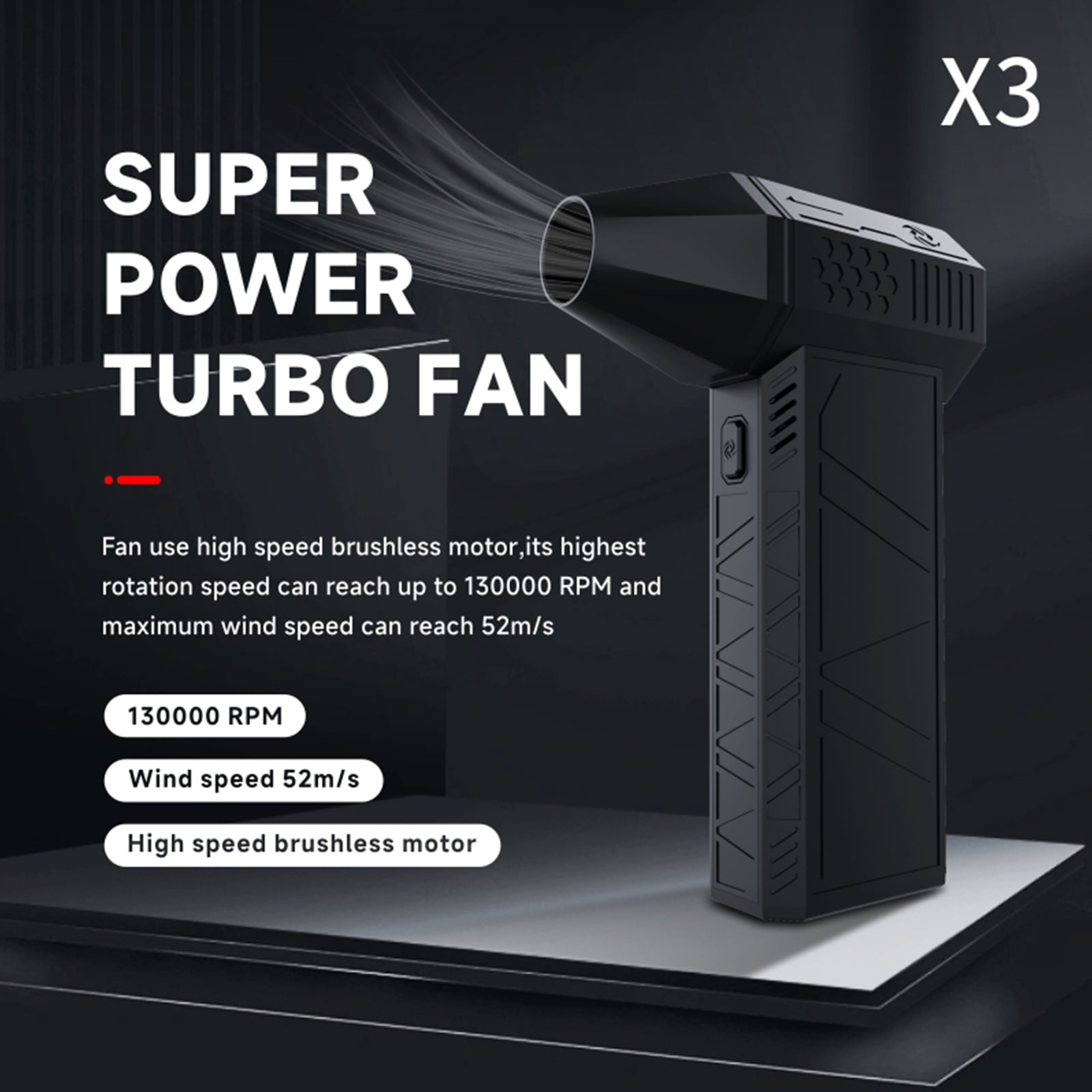 130000 RPM Turbo Blower Jet Fan Violent Turbofan Brushless Motor ...