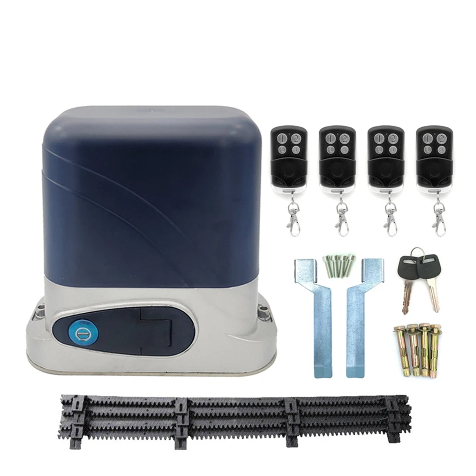 1300KG AC Automatic Sliding Gate Opener Kit Motor With 4M Nylon Racks ...