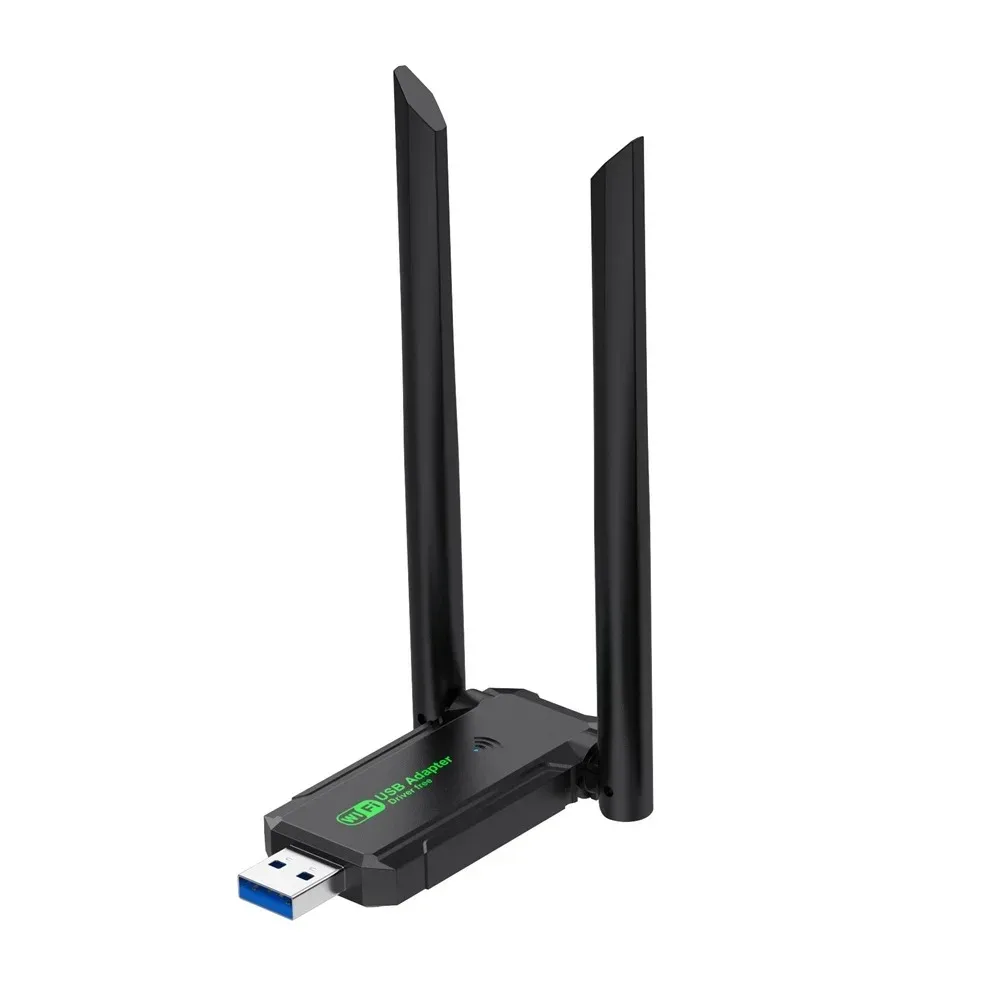 1300Mbps WiFi USB Adapter Dual Band 2.4G+5Ghz Wi-Fi Dongle 2 Antenna ...