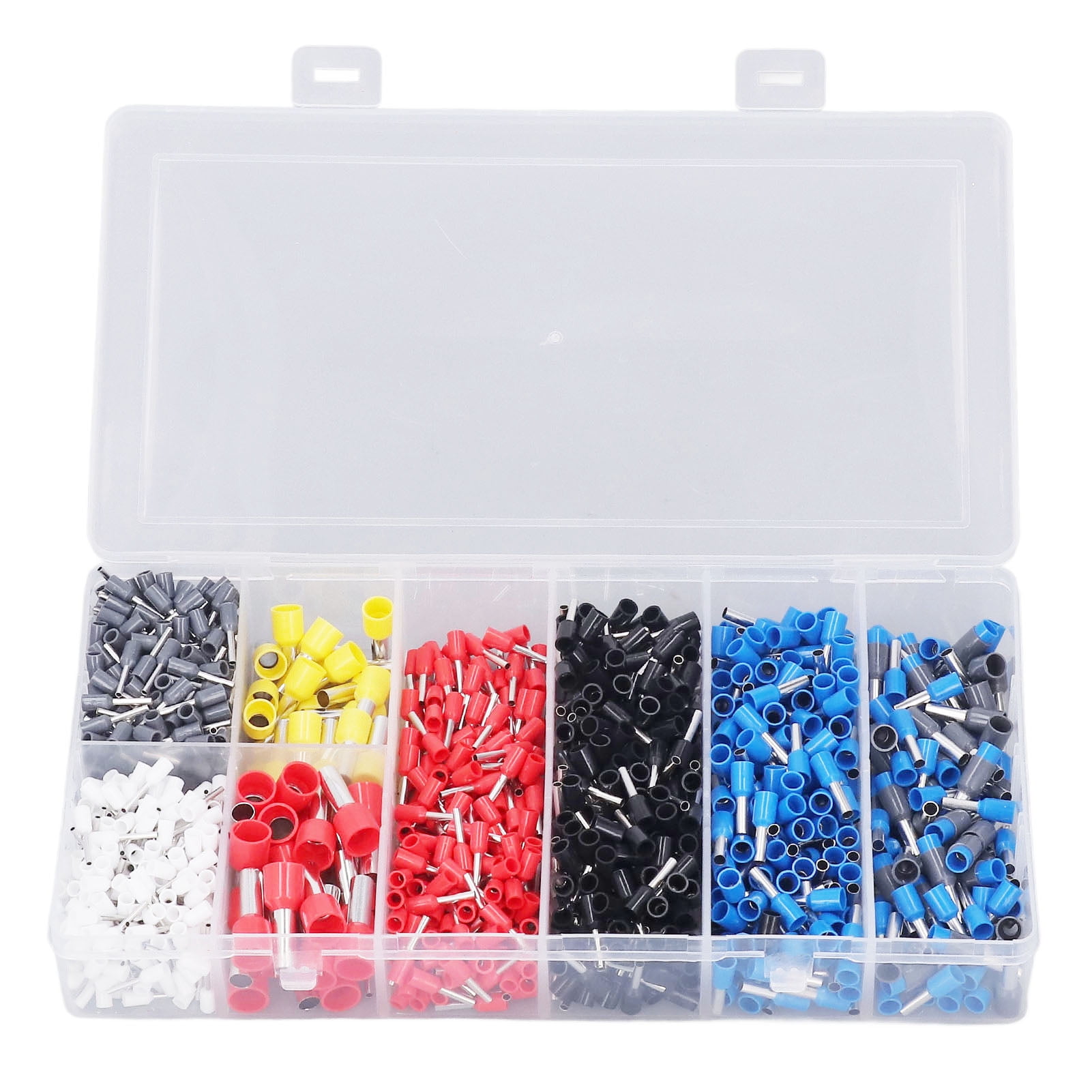 1300Pcs Cold Pressed Tube Terminal Electric Wire Cable Connector Copper ...