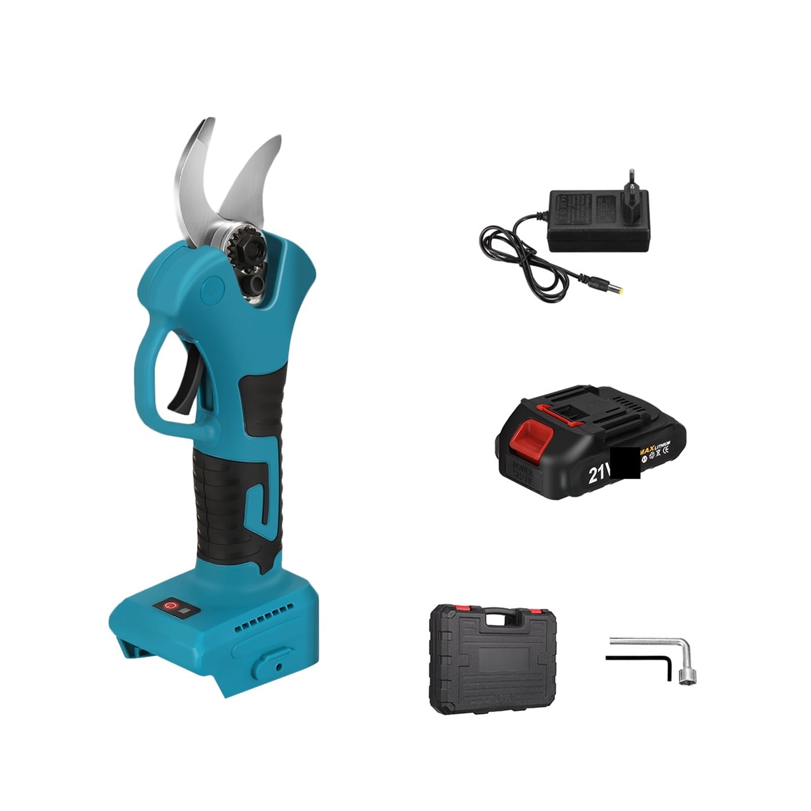 1300W 30mm Brushless Electric Pruner Shear Cordless Rechargeable Fruit ...
