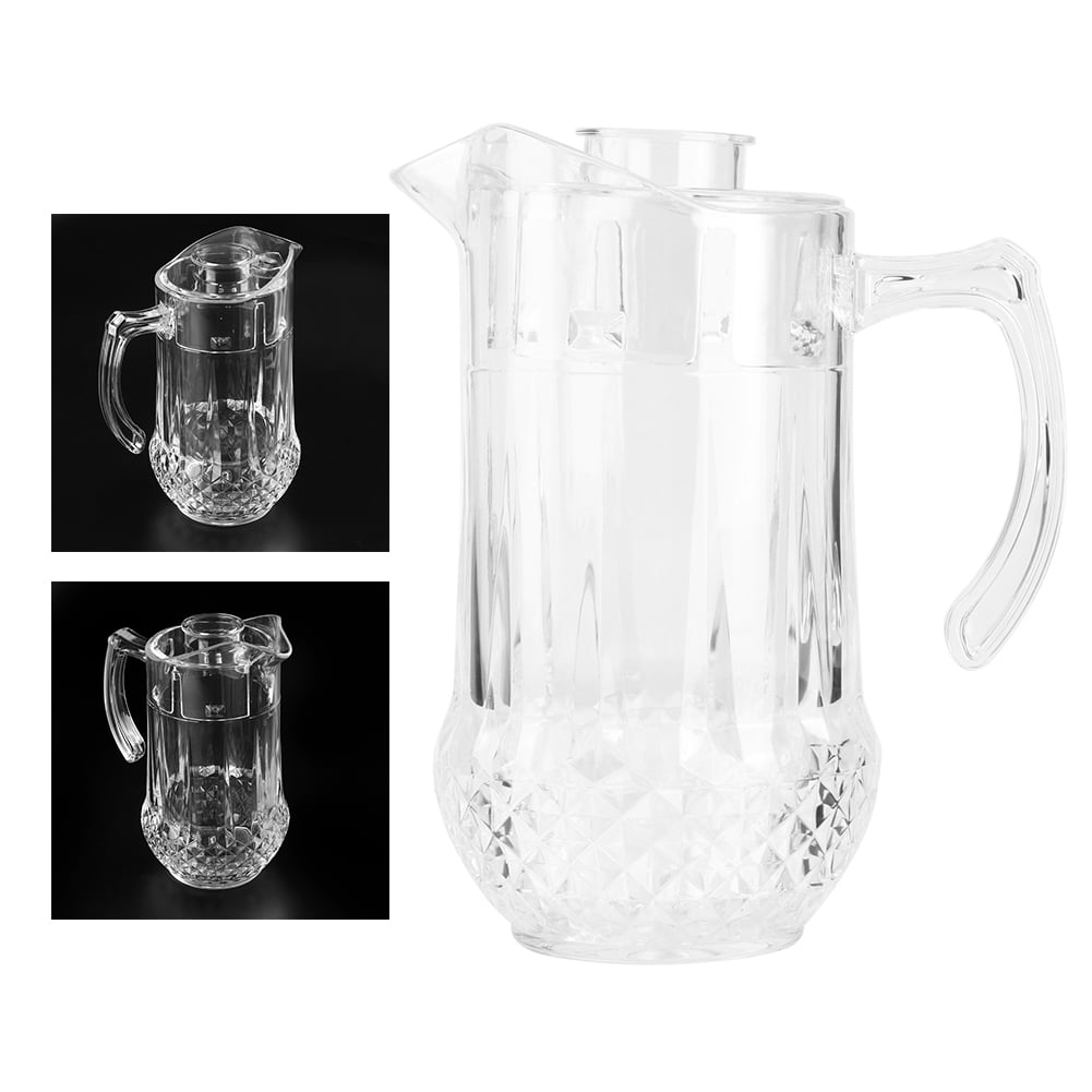 1300ml Acrylic Cold Water Jug Draft Beer Pot Duckbill Kettle with Lid ...