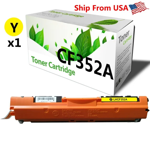 130A Cf352A Toner Cartridge For Mfp M177 M176N M176 Printer (1Pk,Yellow ...