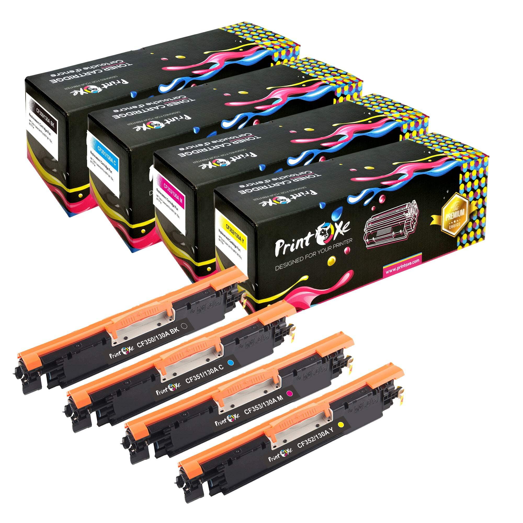 HP 130A Compatible Laser Printer Toner Set CF350A/ CF351A / CF353A ...