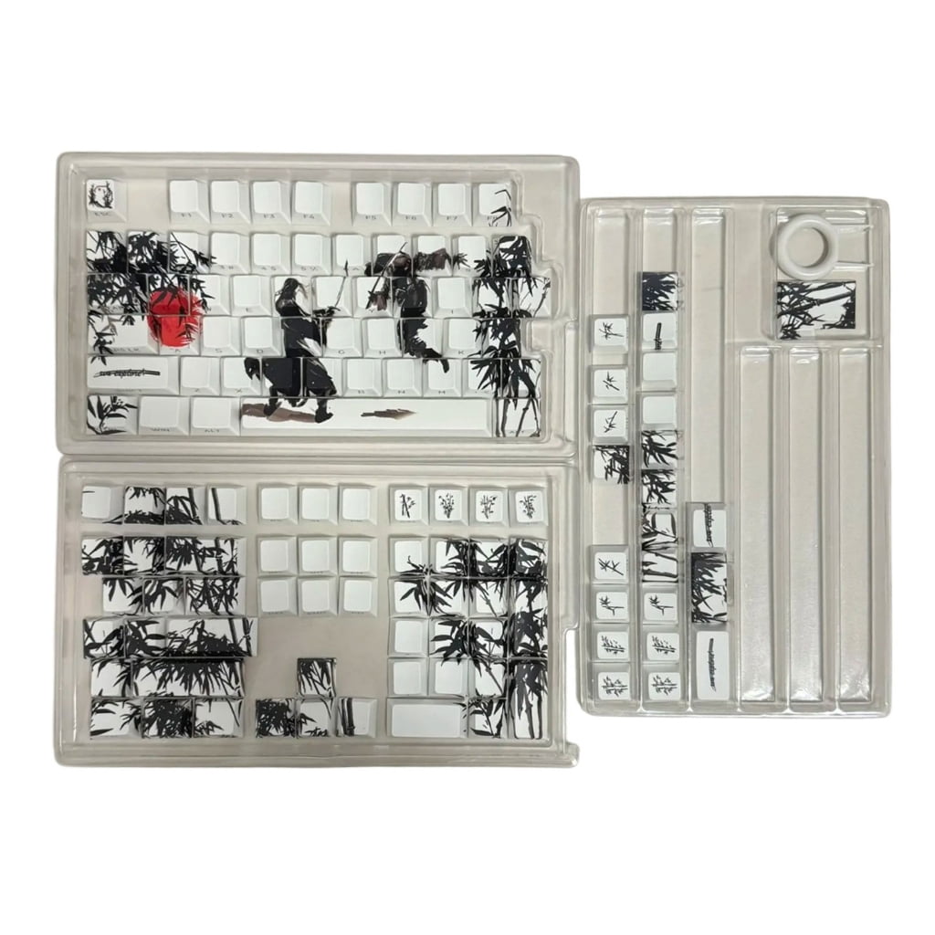 130Keys Keycaps Featuring Fighting Theme And Side Print Light ...