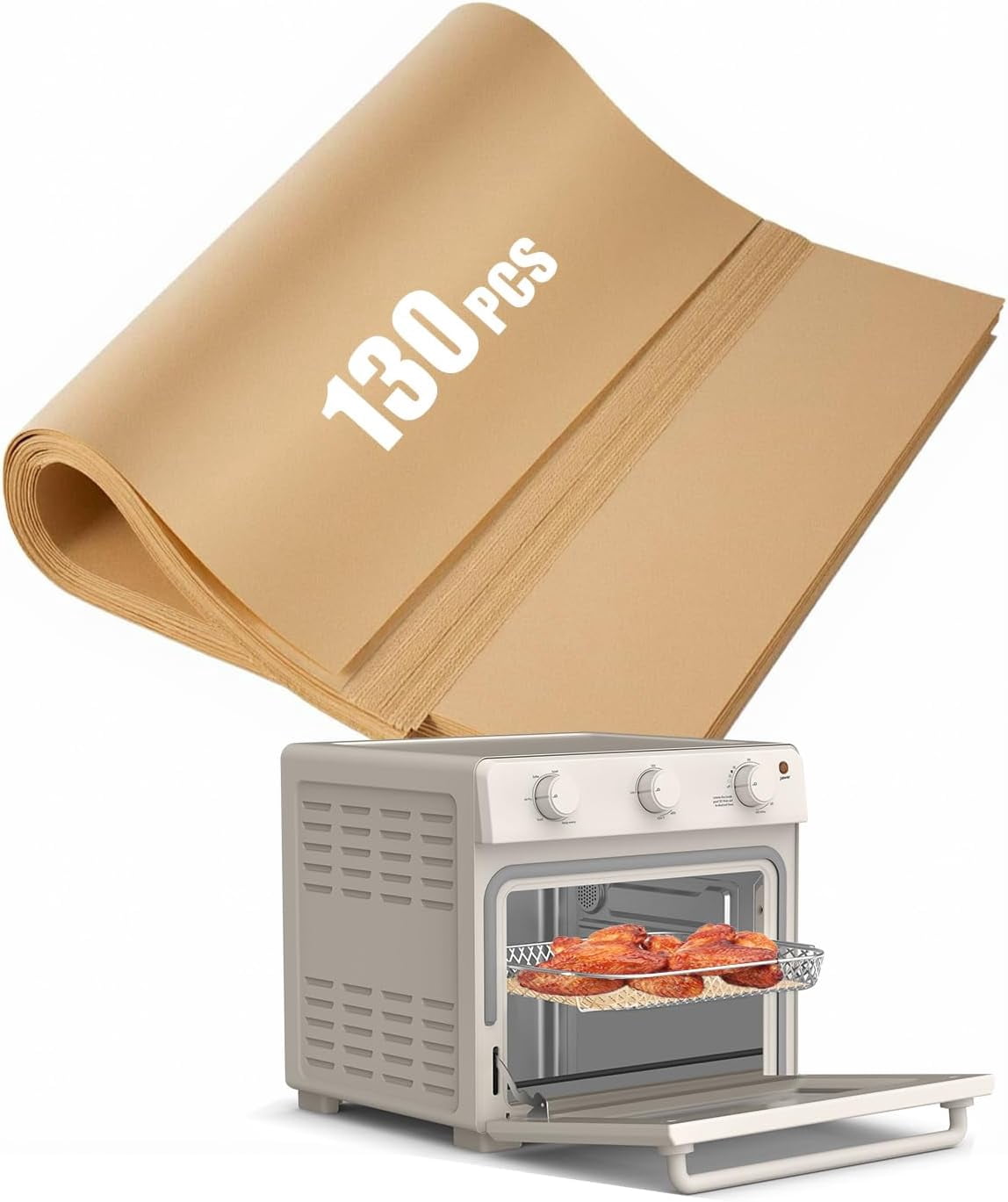 130PCs Air Fryer Paper Liners Compatible with Bella Air Fryer Toaster ...
