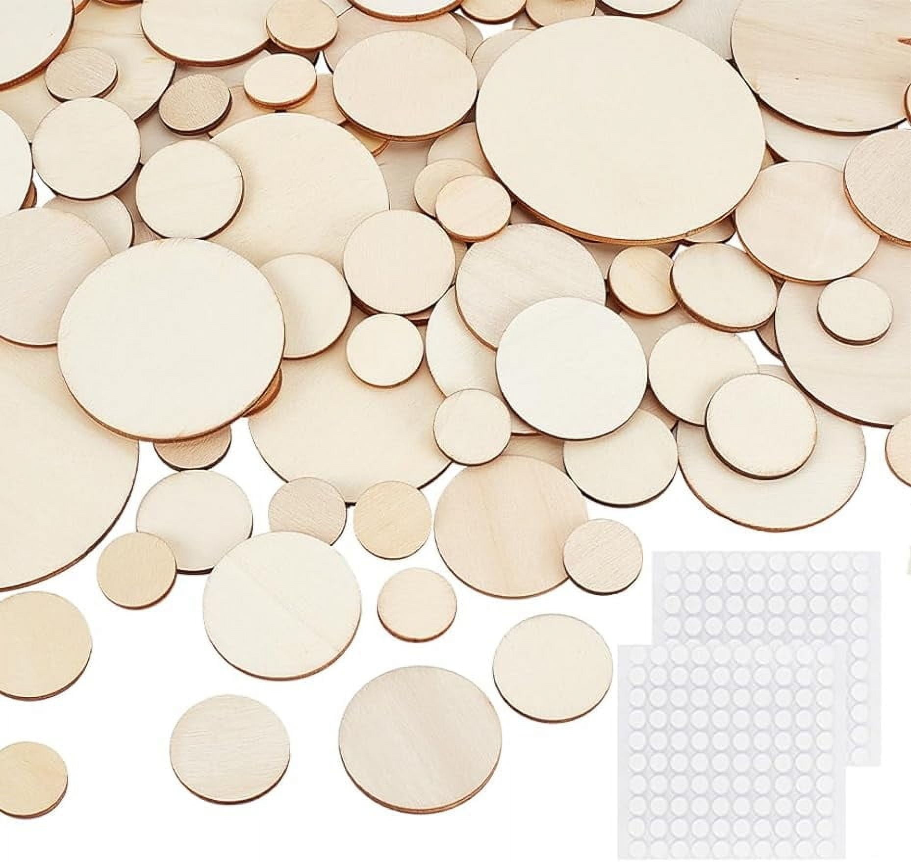 130Pcs 0.8~3.1Inch Wooden Miniature Base Set 6Size Display Stand for ...