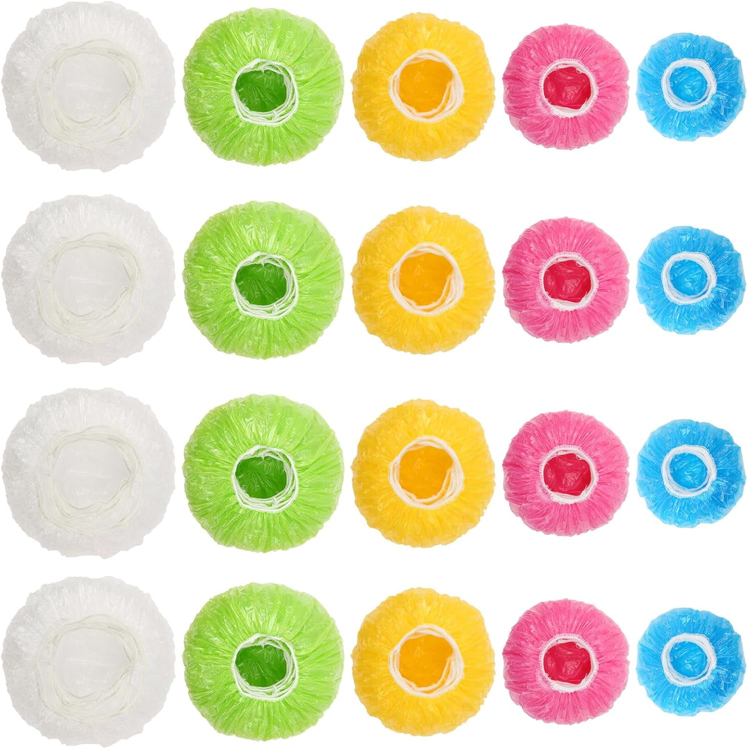 130Pcs Reusable Elastic Food Bowl Storage Covers, Bowl Covers, Variety ...