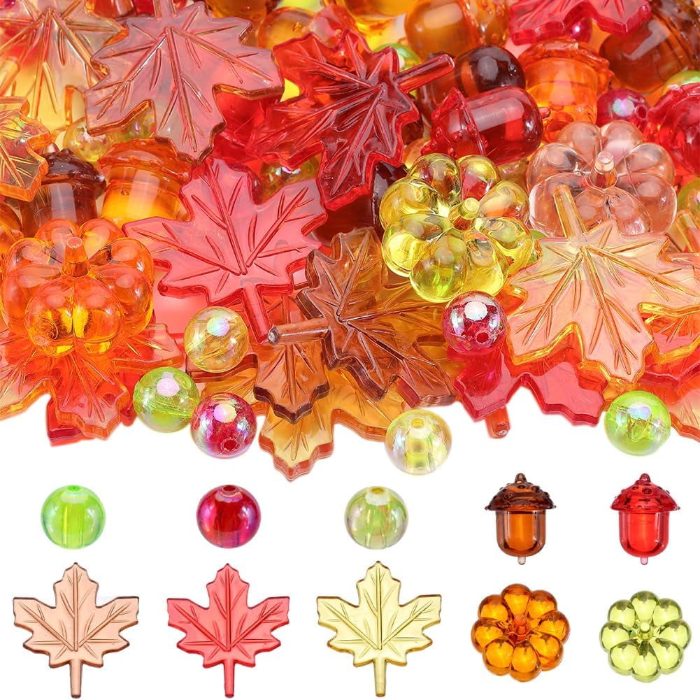 130Pcs Thanksgiving Vase Filler Fall Vase Fillers Decor Acrylic ...