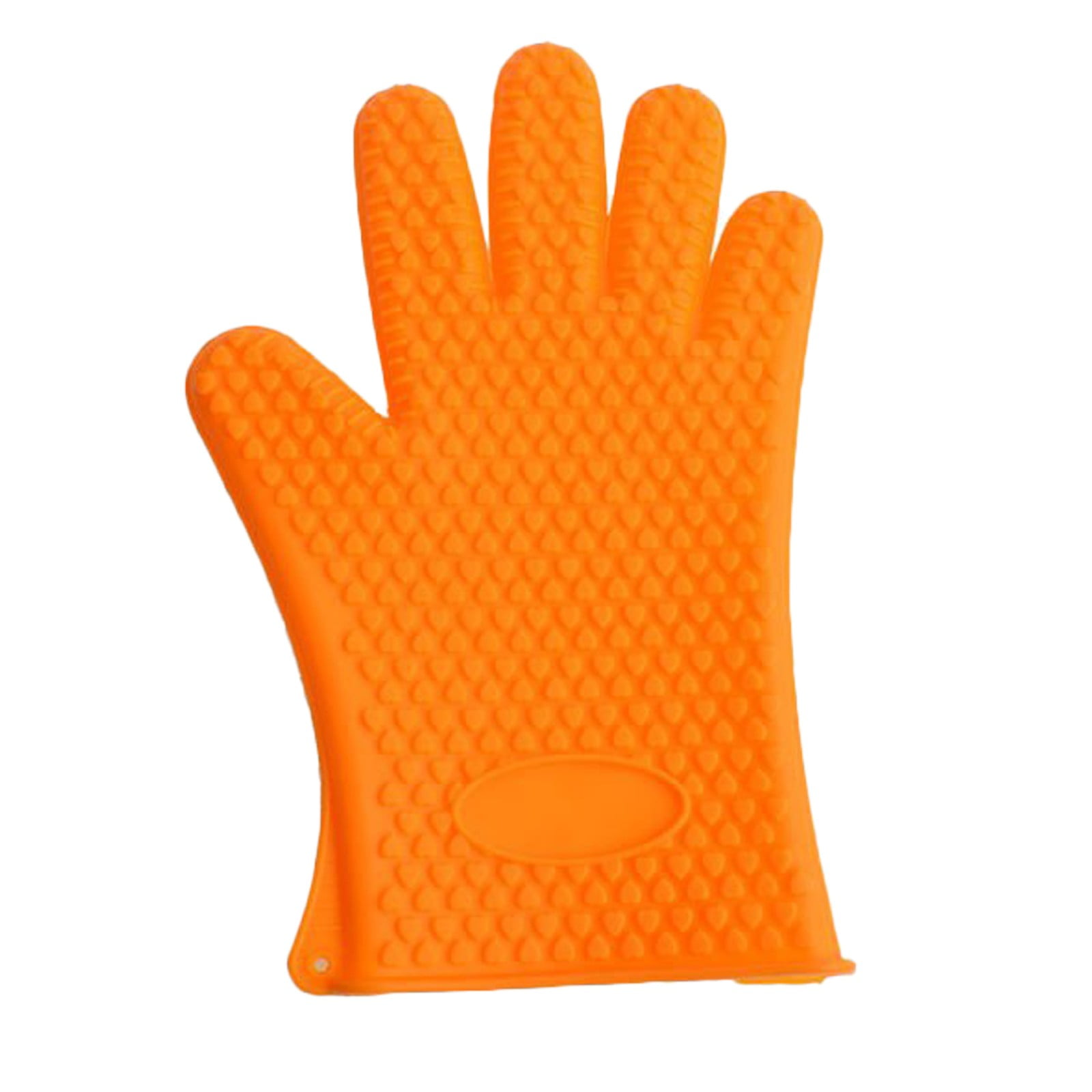 130g Silicone Baking Gloves High Temperature Insulated Heart Shaped Five Finger Gloves Kitchen ...