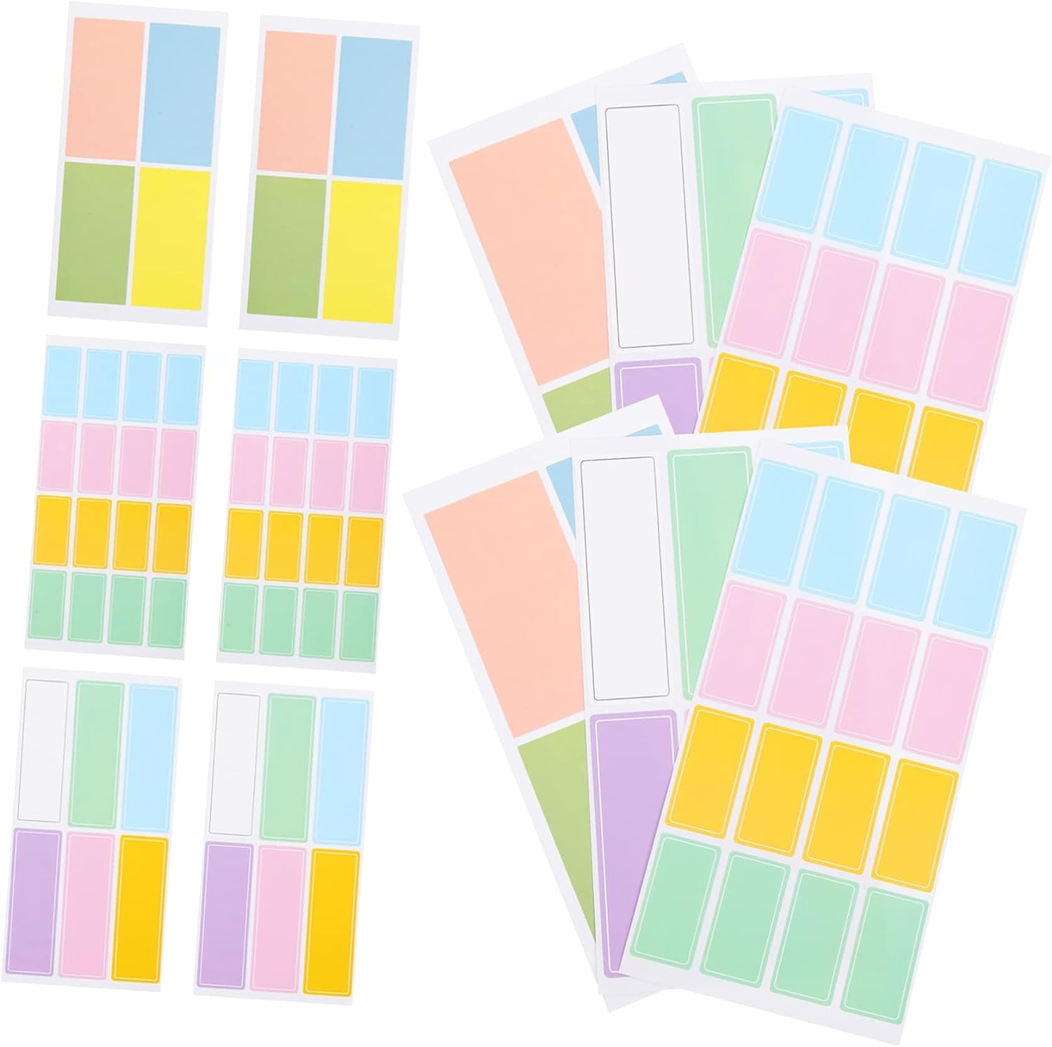 130pcs Sticky Notes Color Stickers Letter Stickers Tags for Gifts Name ...