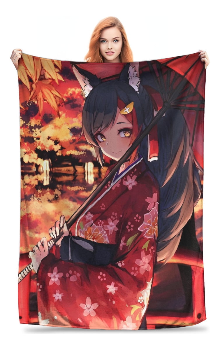 130x100cmOokami Mio Japan Anime Plush Blanket, Warm and Modern ...